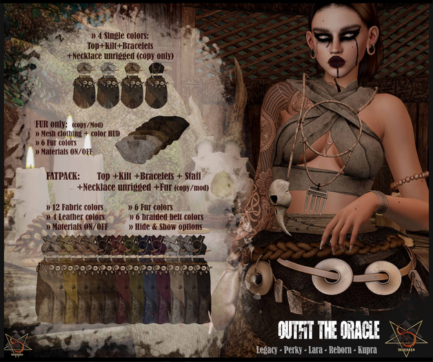 Second Life Marketplace Rks Outfit The Oracle Fatpack